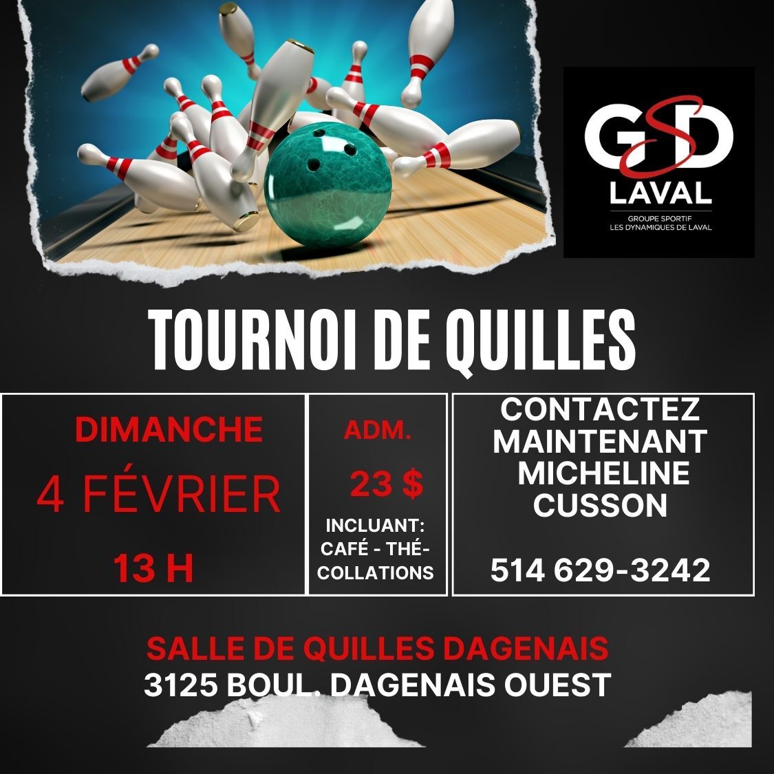 QUILLES - Groupe sportif les Dynamiques de Laval